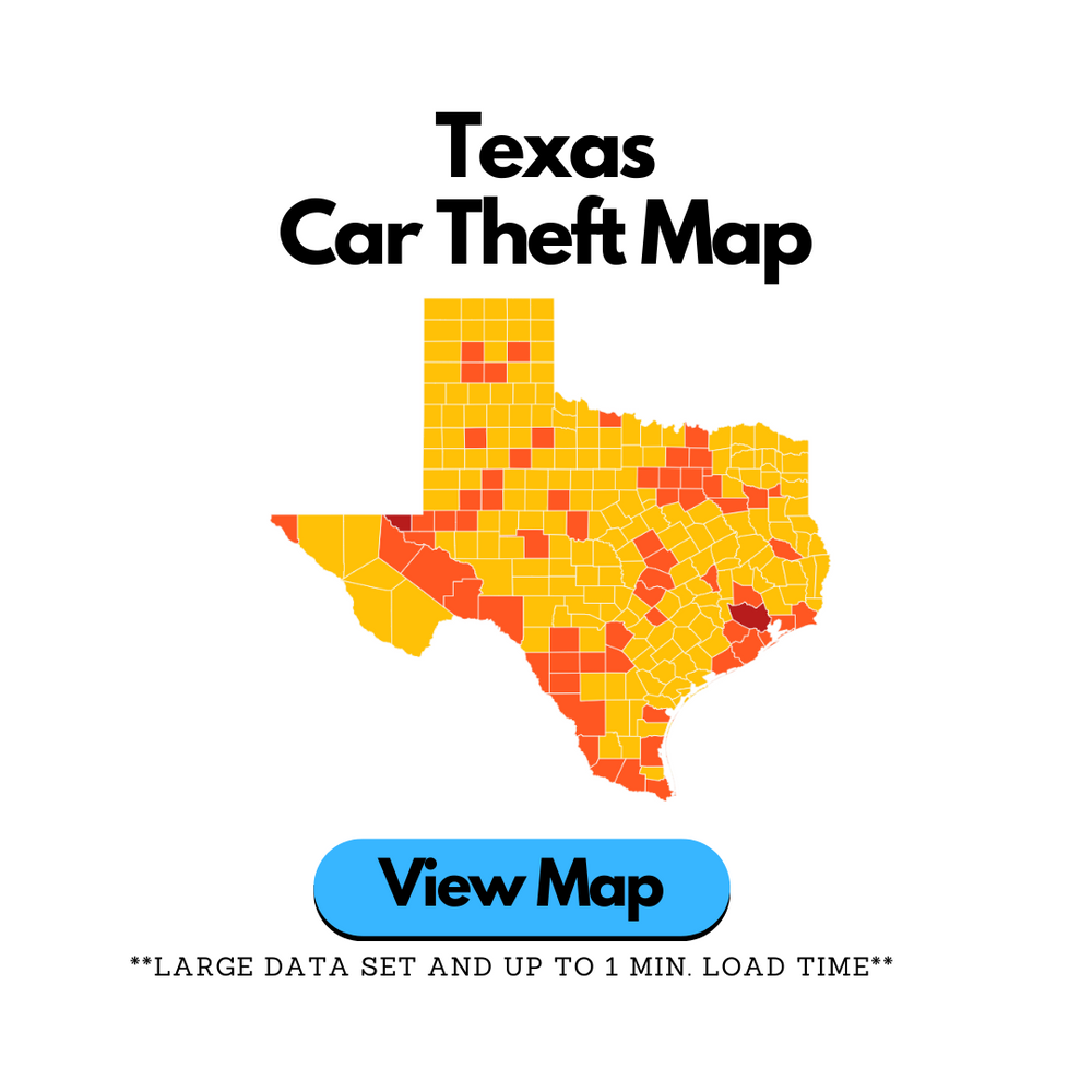 California Car Theft Interactive Map: Live Auto Theft Data