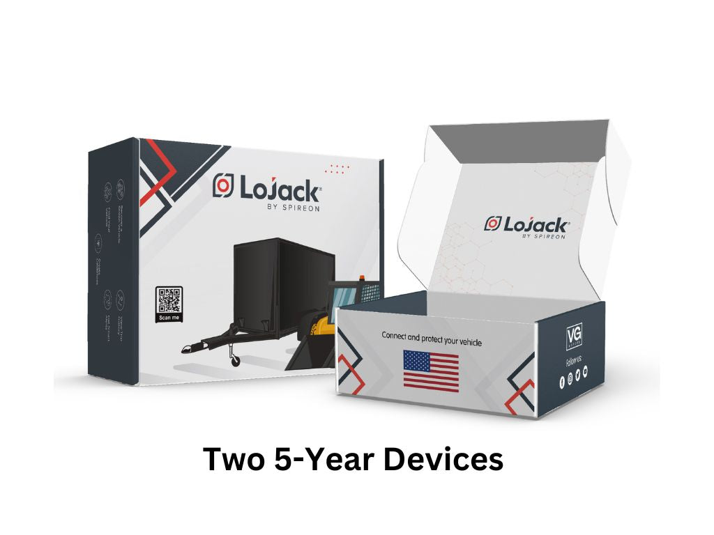 LoJack Bundle For Trailers and Construction Equipment With 5 Year Serv